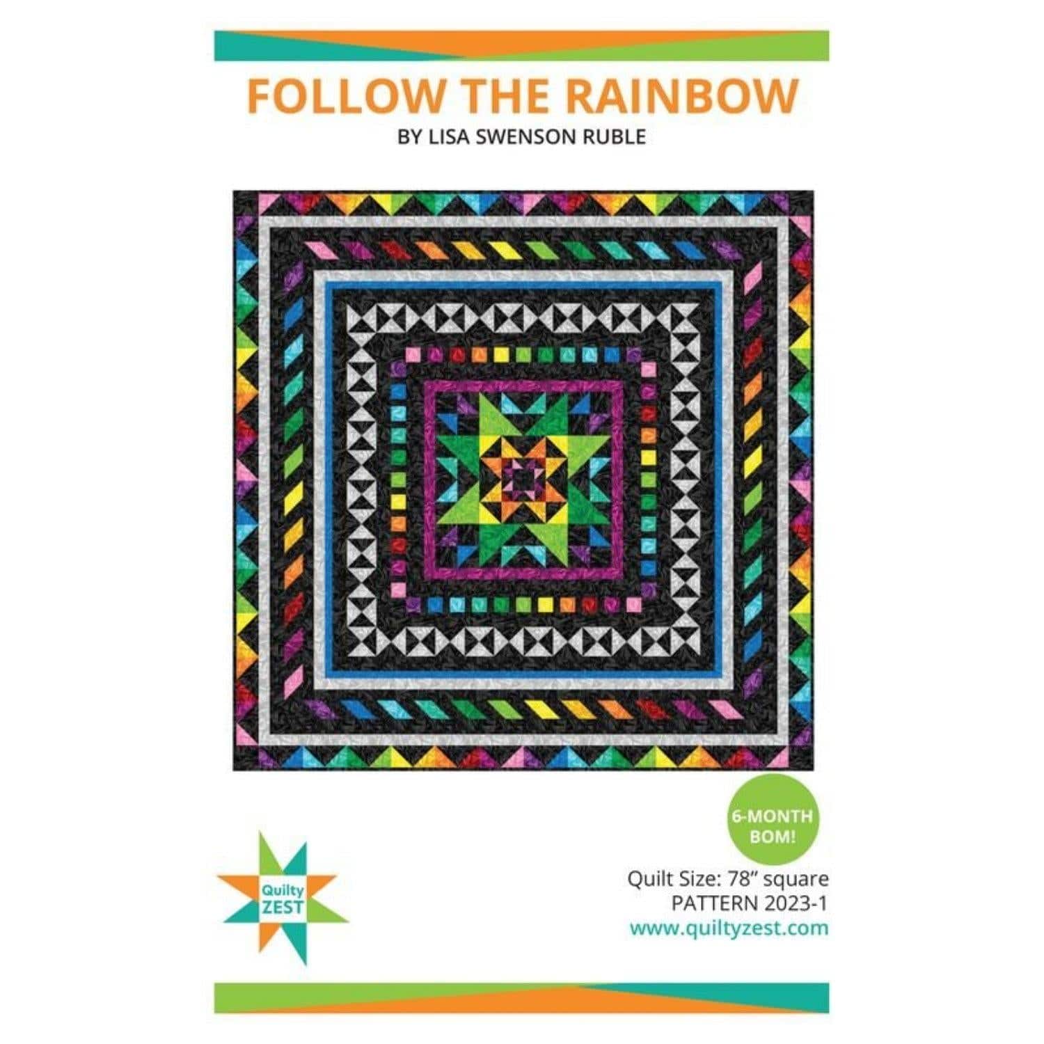Follow the Rainbow Quilt Pattern – Stitchin Heaven