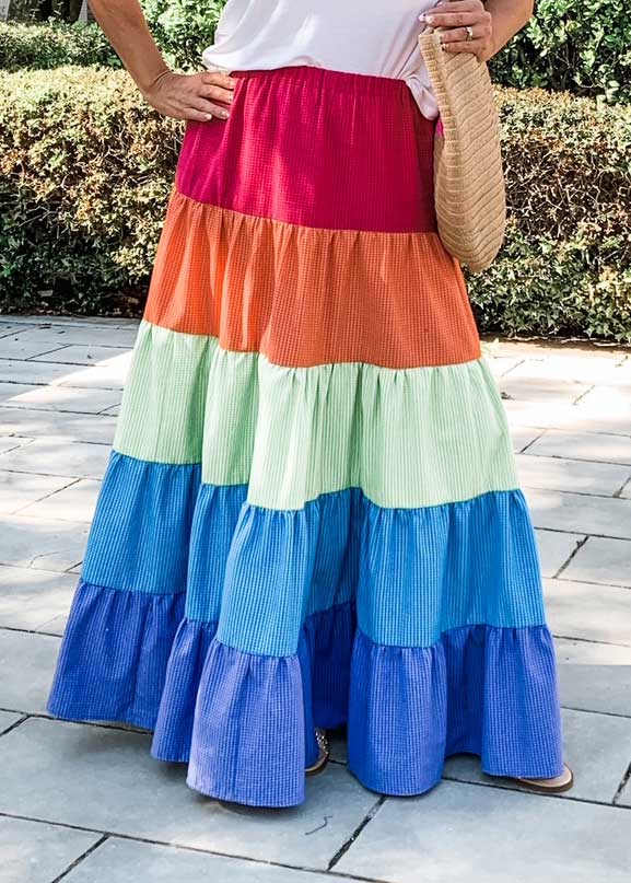 How to Sew a Multi-tiered Maxi Skirt – Stitchin Heaven