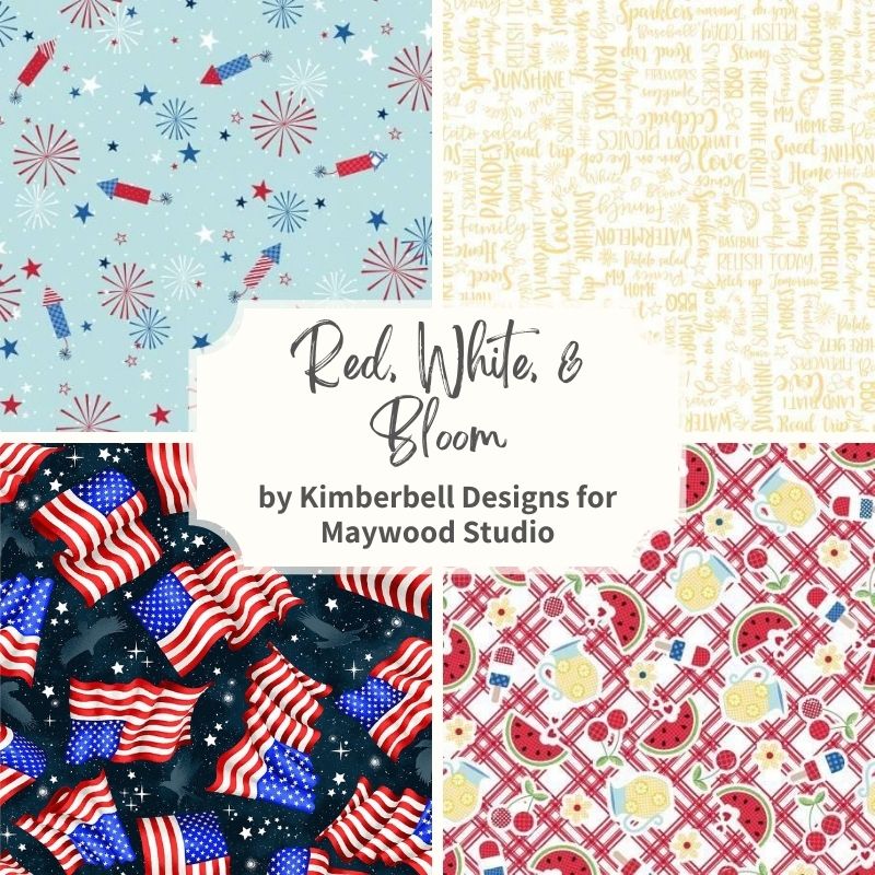 Red, White, & Bloom - Stitchin Heaven
