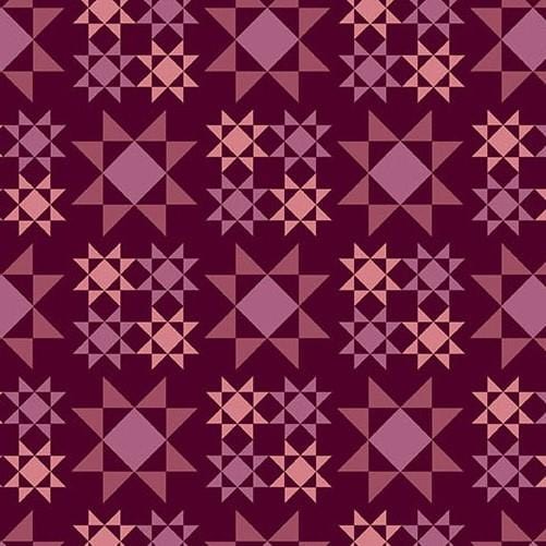 Meadow Walk - Sawtooth Star Raspberry – Stitchin Heaven