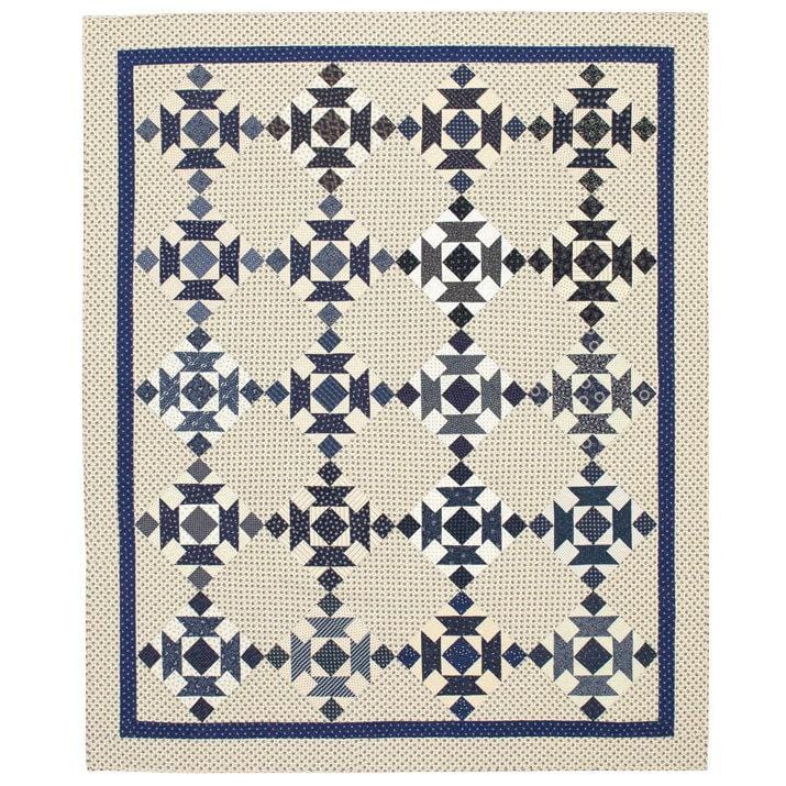 Indigo Puzzle Box Quilt Pattern