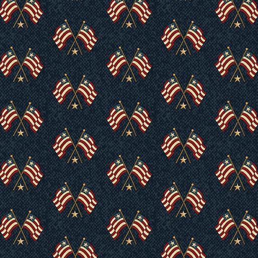 American Spirit - Flags Navy – Stitchin Heaven