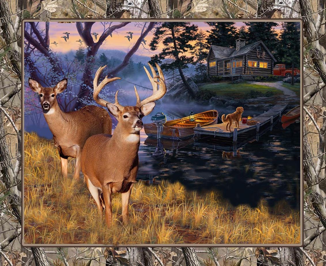 Lakeside Sunset - Realtree Panel – Stitchin Heaven