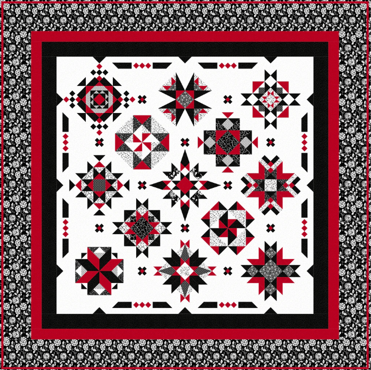 Bom Pattern - Red at Night 2 #193 – Stitchin Heaven