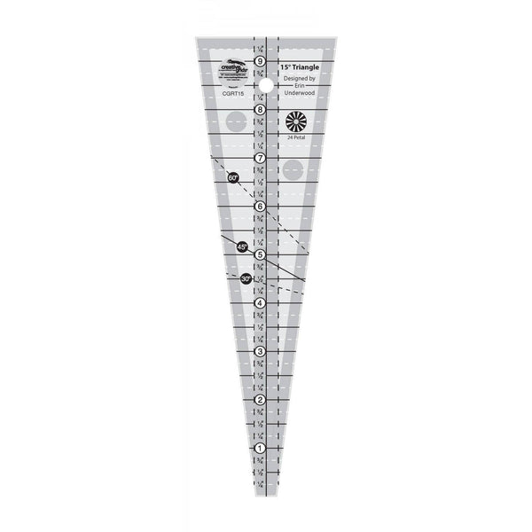 Creative Grids 15 Degree Triangle Ruler - Stitchin Heaven