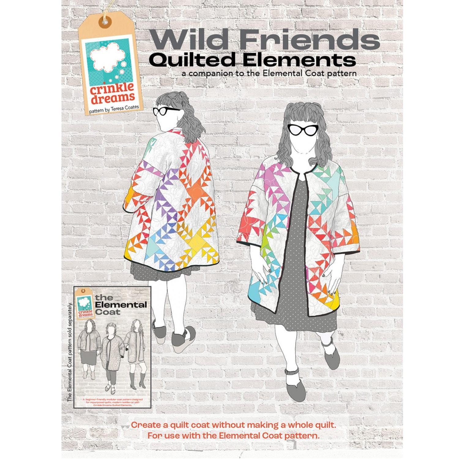 Crinkle Dreams - Wild Friends Quilted Elements – Stitchin Heaven
