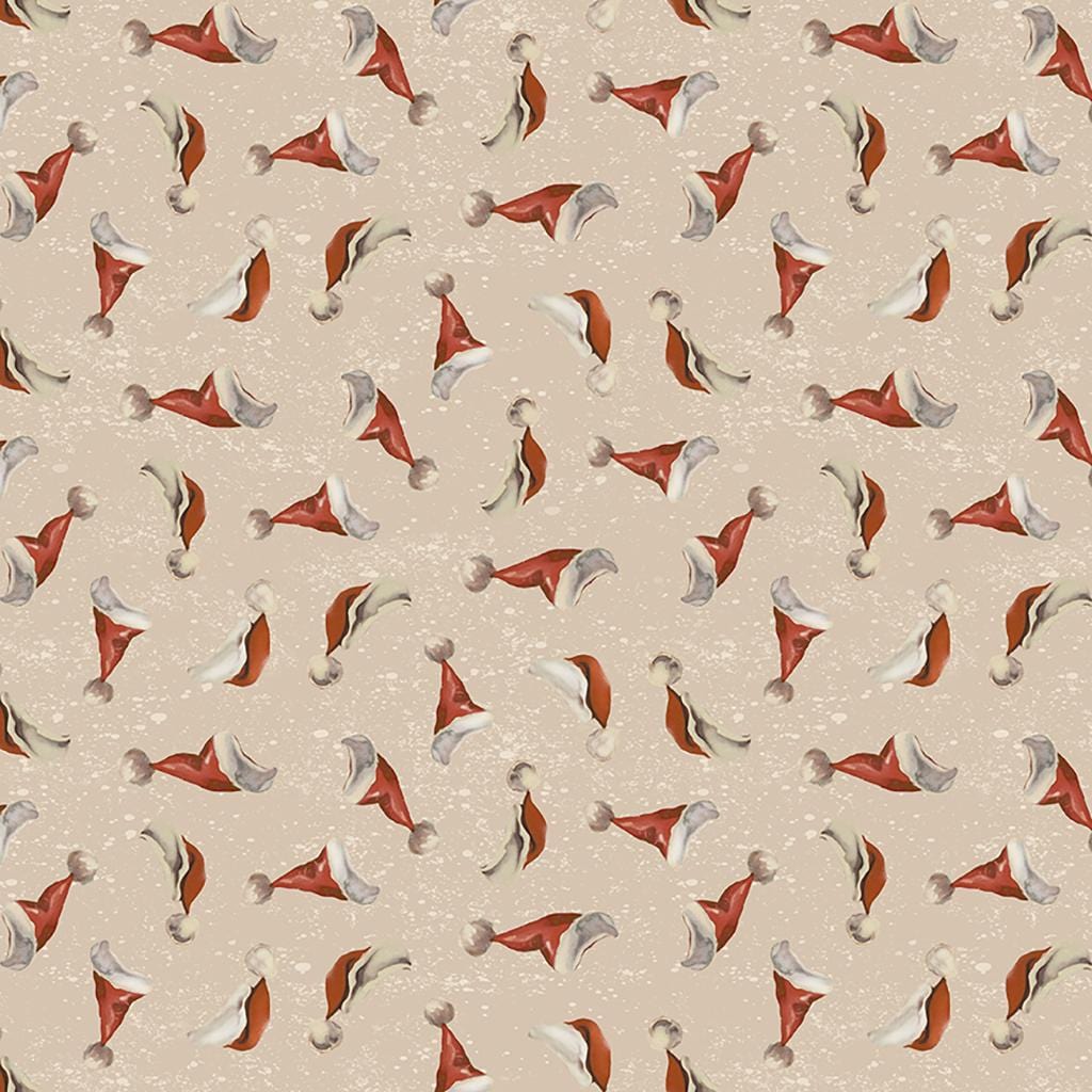 Better Not Pout - Santa Hats Light Taupe – Stitchin Heaven
