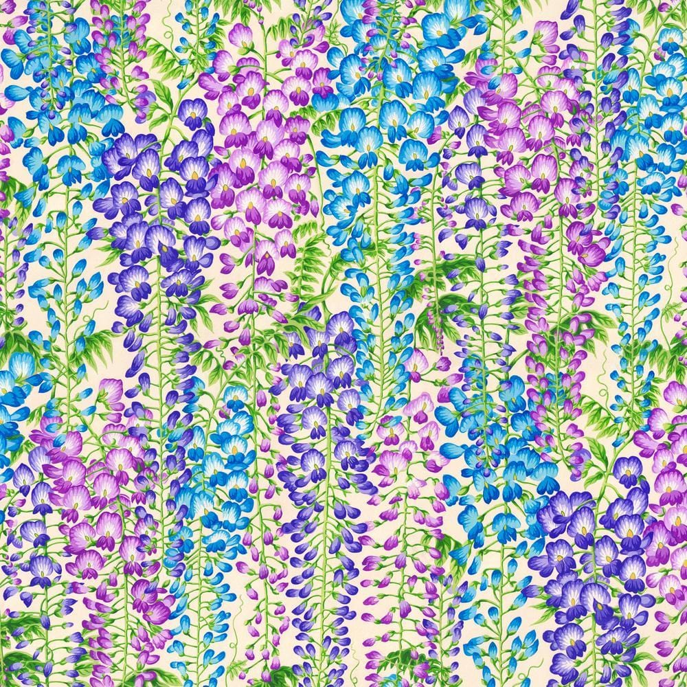 Temple Garden - Japanese Wisteria Ivory – Stitchin Heaven