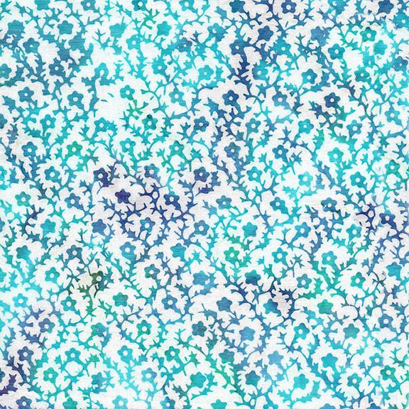 Island Batik - Chantilly - Mini Floral Vine Glaze