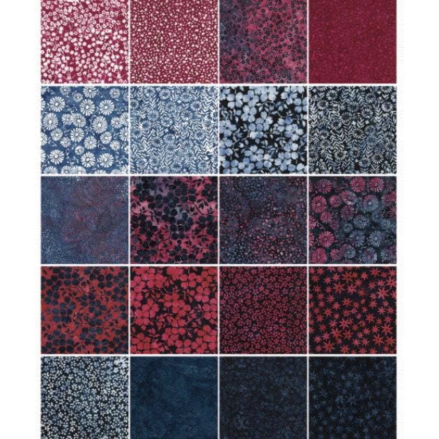 Red White and Blooms - 10 inch Stack – Stitchin Heaven