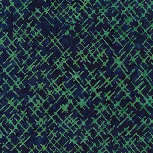 Squiggles Dots and Lines - Cross Hatch Blue Ocean – Stitchin Heaven