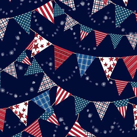 All American - Patriotic Pennants Navy – Stitchin Heaven