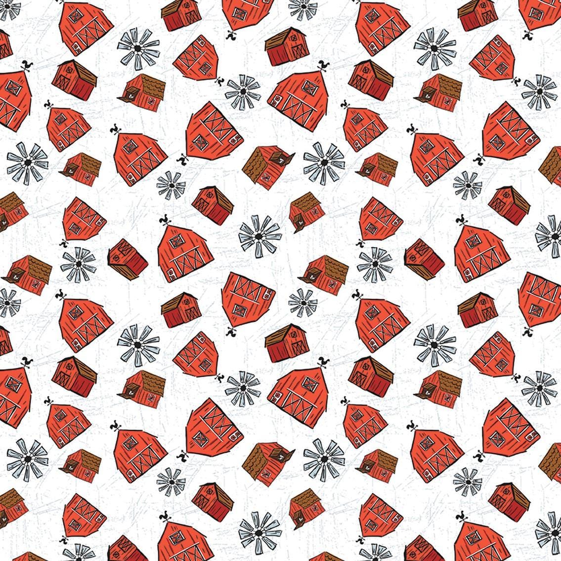 Farm Livin' - Barn Toss White – Stitchin Heaven