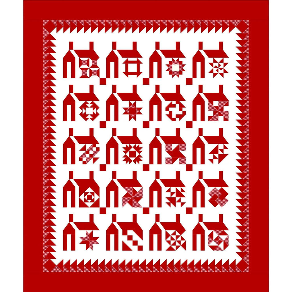 Just Takes 2 Schoolhouse Quilt Pattern - Dear Jane and Sentimental Sti