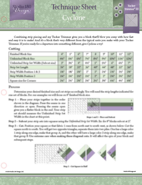 Cyclone Technique Sheet – Stitchin Heaven