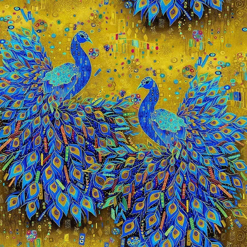 Gilded Plume - Royal Peacocks – Stitchin Heaven