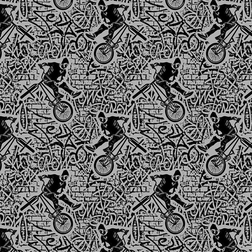 Skate Forever - Bicycle Acrobat Grey – Stitchin Heaven