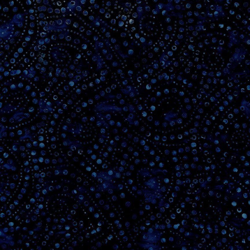 Tonga Lakeside - Large Loose Dotted Spiral Navy