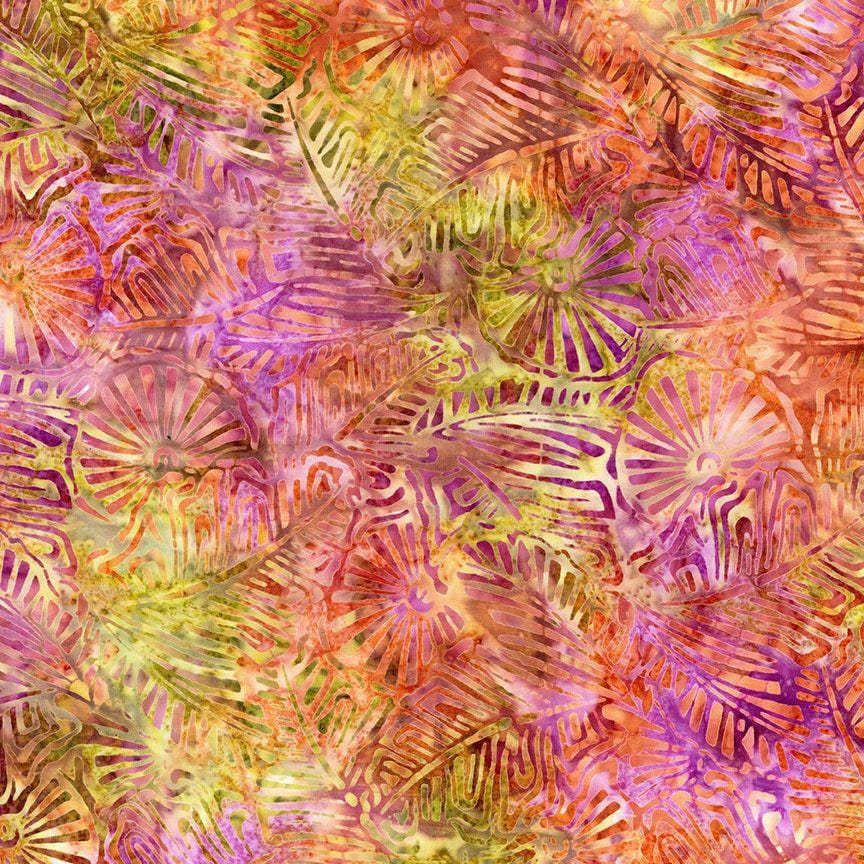 Tonga Rose Petal - Pinwheel Tropical Foliage – Stitchin Heaven