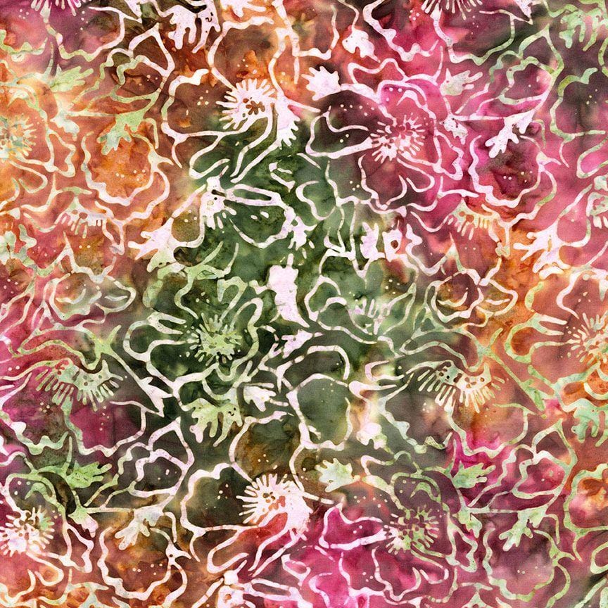 Tonga Rose Petal - Poppy Field Multi