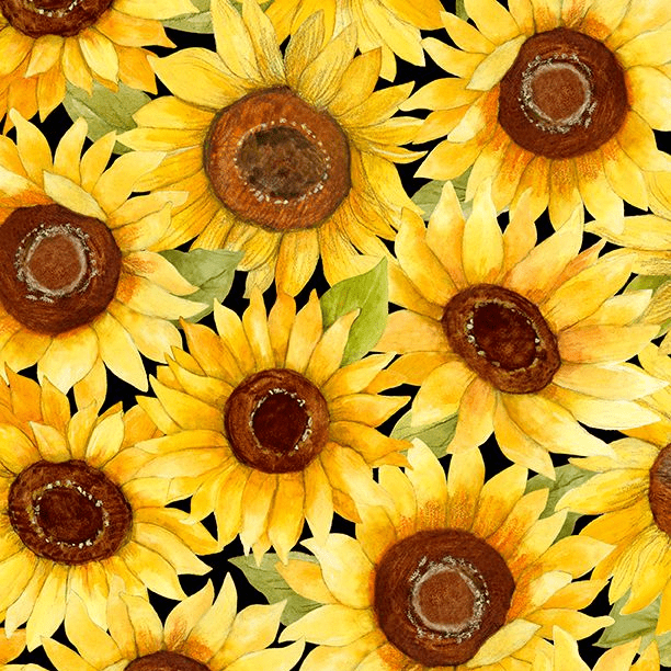 Sunflower Splendor - Packed Sunflowers Multi – Stitchin Heaven