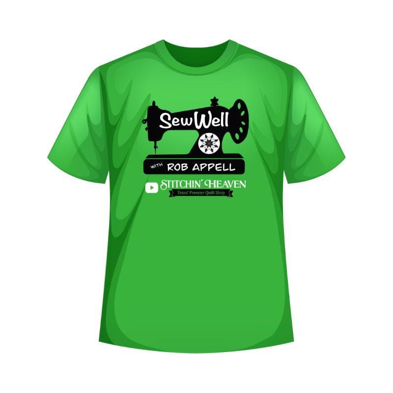 Stitchin' Heaven - Sew Well with Rob Appell Green Tshirt - Small ...