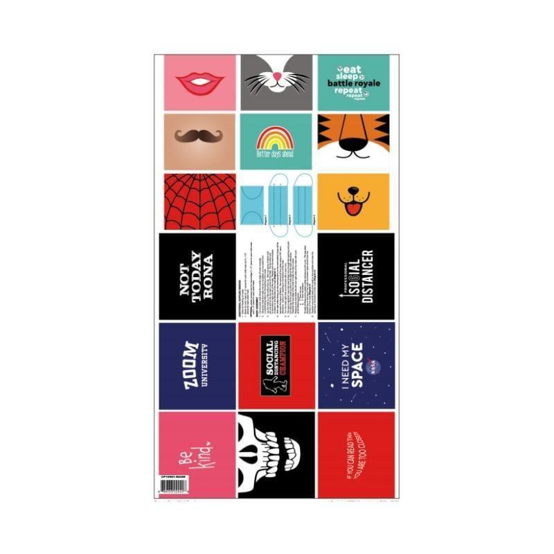 Character Face Mask Panel - Stitchin Heaven