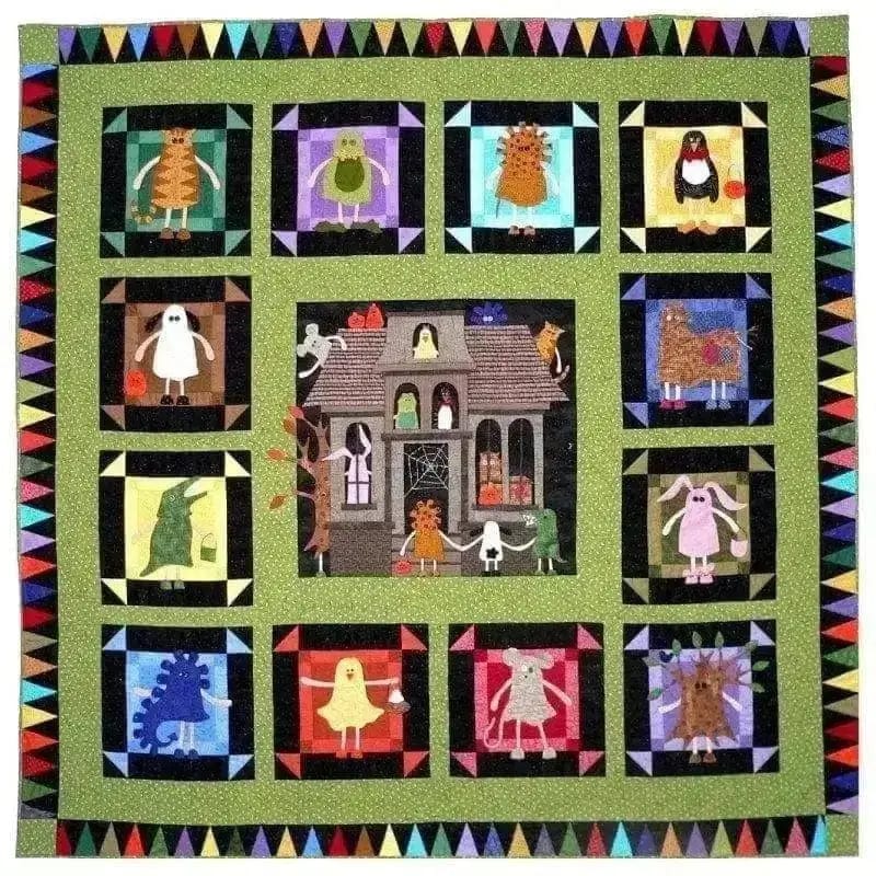 Boo Buddies Applique Complete Quilt Pattern Set - Stitchin Heaven