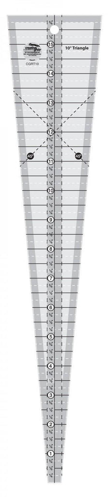 Creative Grids 10 Degree Triangle Ruler freeshipping - Stitchin Heaven