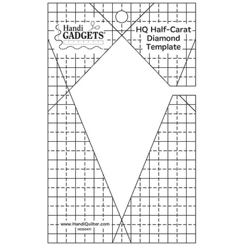 Handi Quilter - Half Carat Diamond Template - Stitchin Heaven