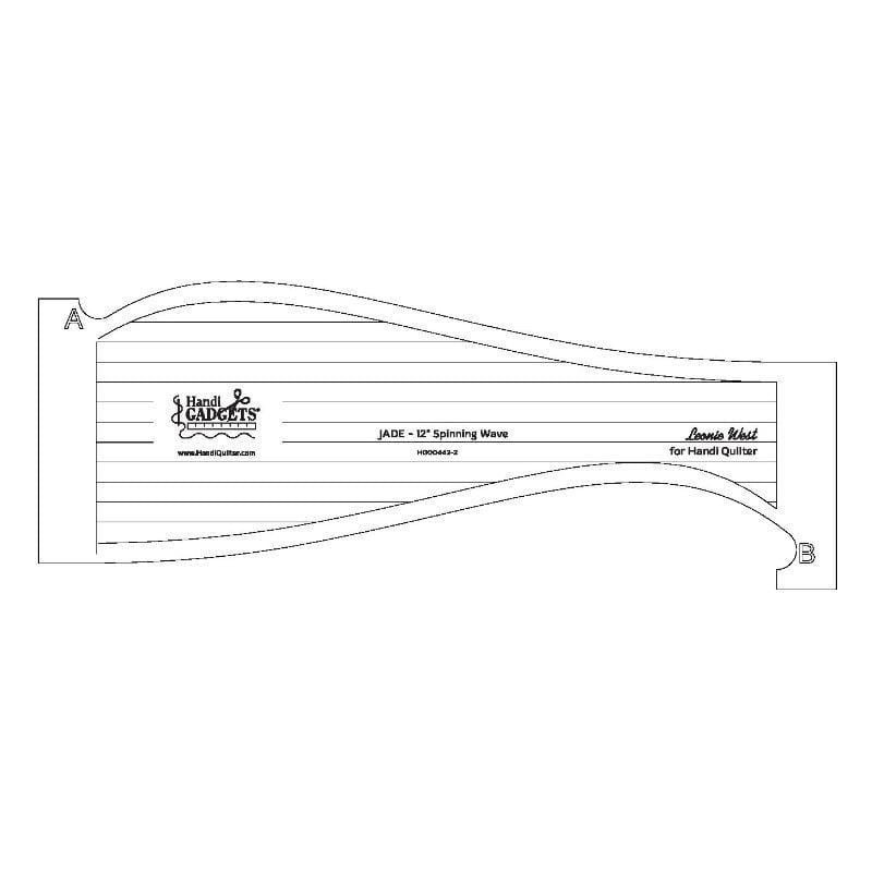 Handi Quilter - Jade 12 inch Spinning Wave - Stitchin Heaven