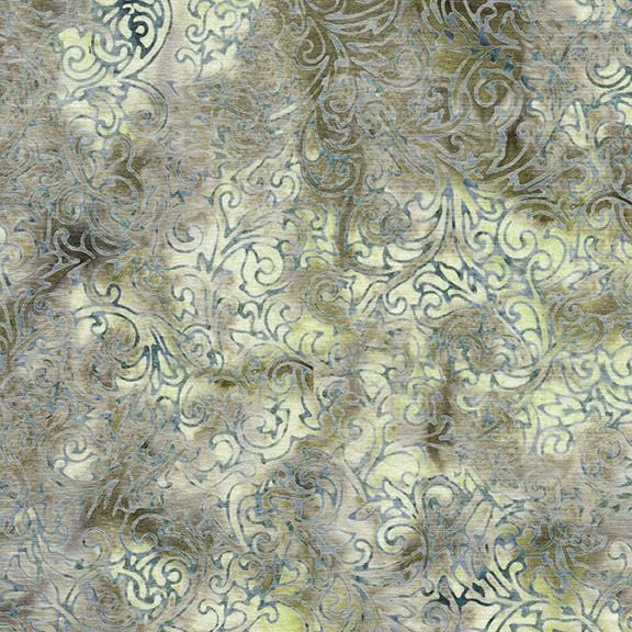 Island Batik - Flourish Swirl Brown Sand – Stitchin Heaven