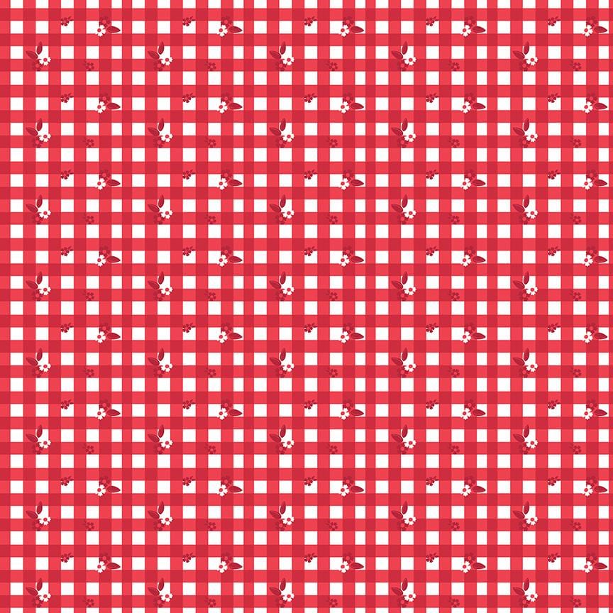 Cheerfully Red - Ditzy Gingham White – Stitchin Heaven